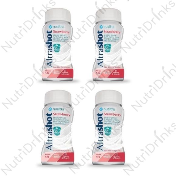 Buy Altrashot Strawberry Milkshake (4x120ml) online, - Nutri Drinks
