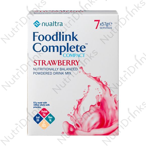 Foodlink Complete Compact Strawberry Powder (7 x 57g)