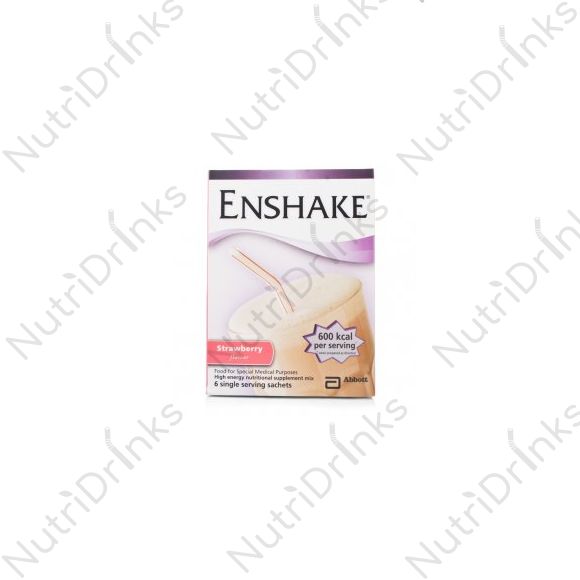 Enshake Sachets Strawberry Powder (6 x 96.5g) | Nutri Drinks