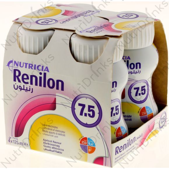 Buy Renilon 7.5 Apricot (4x125ml) online, - Nutri Drinks