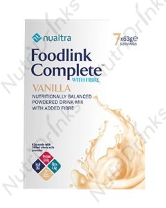 Buy Nualtra Foodlink Complete Powder Strawberry With FIBRE (7 x 63g ...